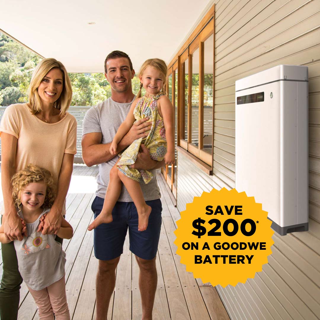 Save $200 on a GoodWe Battery - Solahart Darling Downs